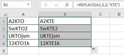 How to use Replace function to replace and add string in Excel?