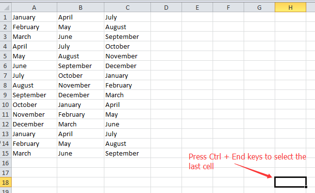How to reset last cell in Excel? How to reset last cell in Excel?