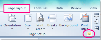 How to restart page numbering in Excel?