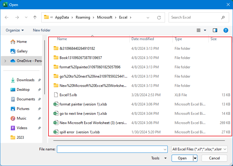 How to restore unsaved file in Excel?