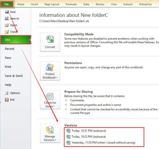 How To Restore Unsaved File In Excel 