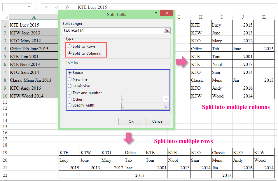How To Reverse The Concatenate Function In Excel 