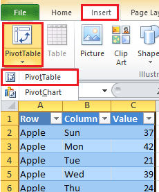 How to reverse a pivot table in Excel?