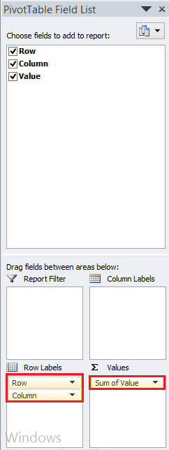 How to reverse a pivot table in Excel?