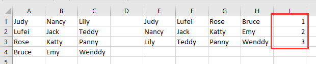 How to rotate table by 90 or 180 degrees in Excel?