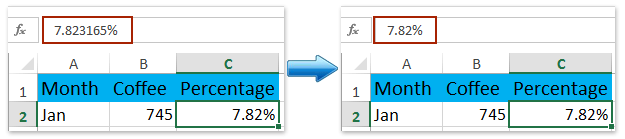 How To Round Percentage Values To Two Decimal Places In Excel 