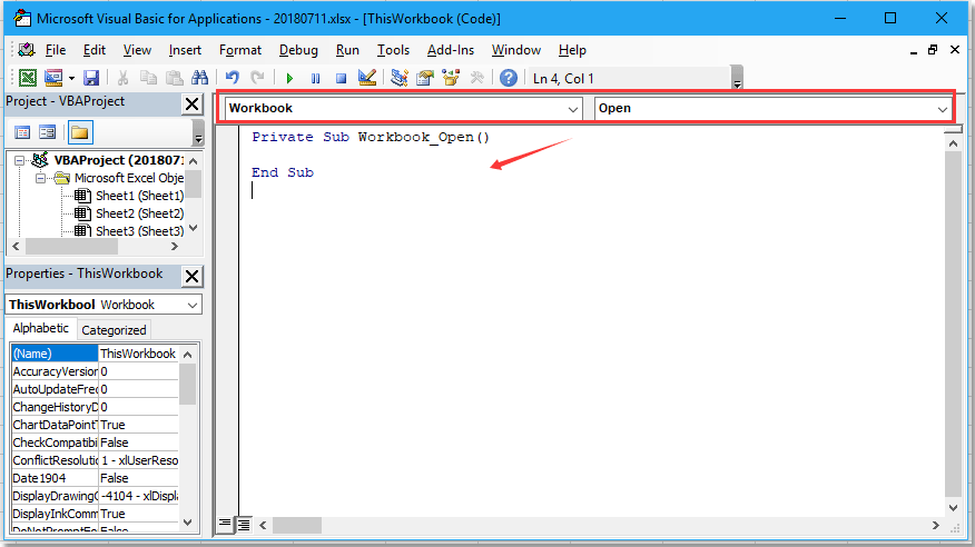 How To Run VBA Macro When Open Or Close Workbook 