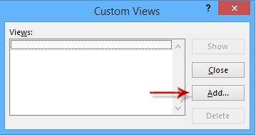 How to save custom filter criteria/view in Excel?