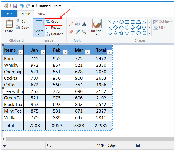 How To Save export Table As Image 