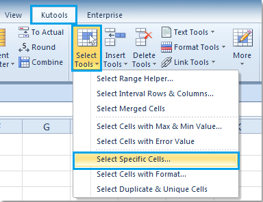 How to find or select cells based on certain criteria in Excel?