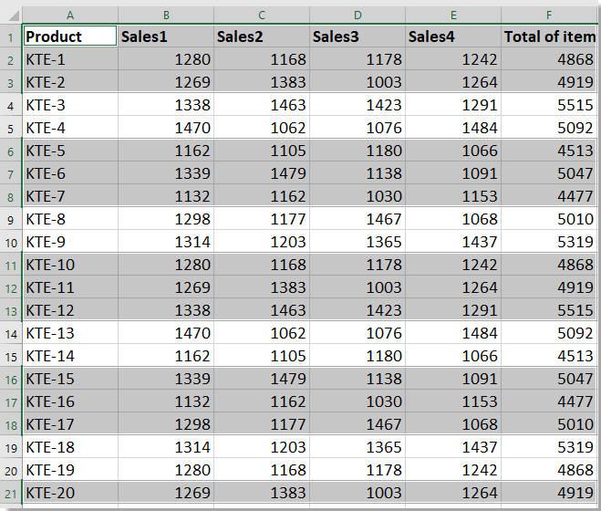 How To Select Every Other Or Nth Row In Excel 