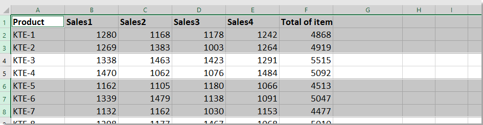How To Select Every Other Or Nth Row In Excel 