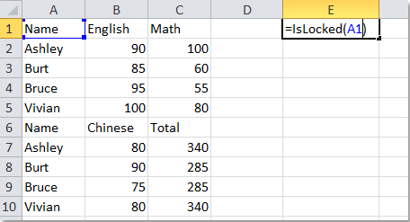 How to identify and select all locked cells in Excel?