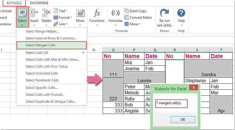 How To Identify And Select All Merged Cells In Excel 
