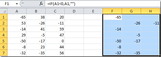 how-to-select-all-negative-numbers-in-excel