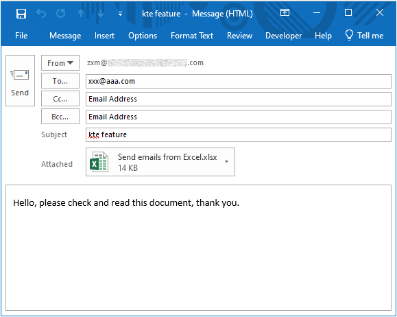 Excel tutorial – Send emails from Excel
