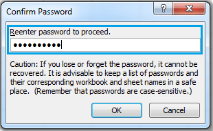 How to set a password to protect the workbook?