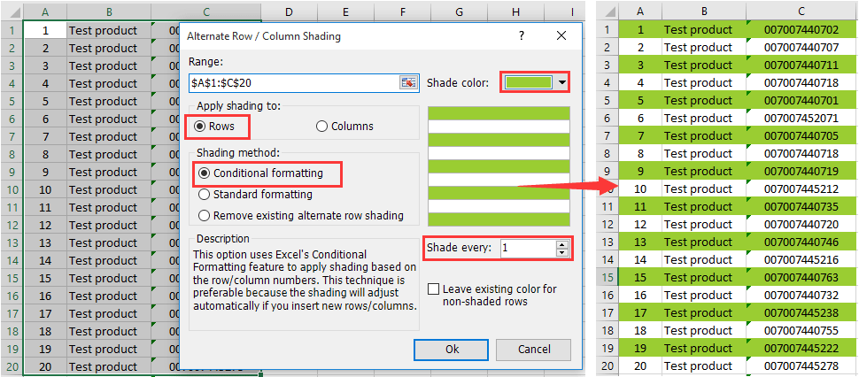 How To Shade Every Other Or Alternate Rows In Excel 