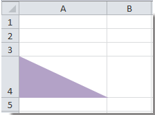 How to half shade cell in Excel?