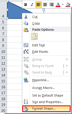 How to half shade cell in Excel?