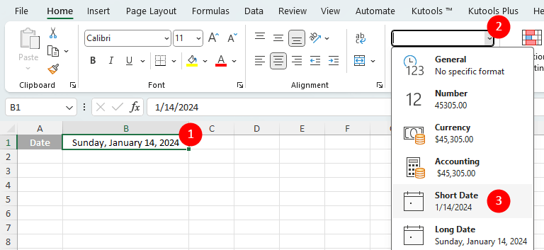 Short Date Format In Excel 5 Easy Methods 3505