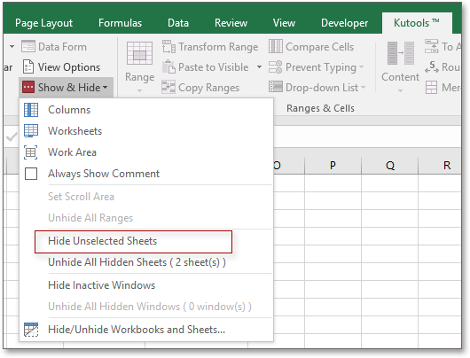How To Quickly Show Active Or Selected Sheets Only In Excel 