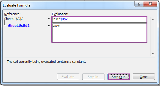 How to show calculation steps in Excel?