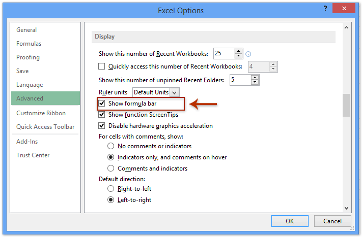 How To Show Or Hide The Formula Bar In Excel Riset