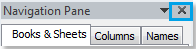 How to show Navigation Pane in Excel