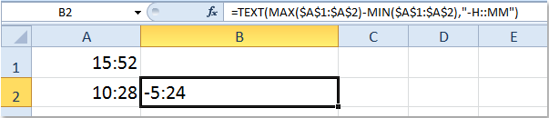 How To Display Show Negative Time Properly In Excel 