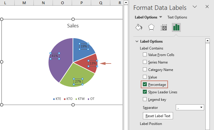How to show percentage in Pie chart in Excel – A full guide