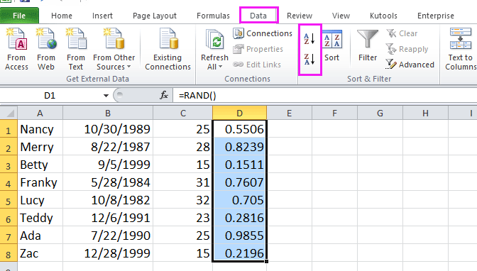 How To Shuffle Rows columns a Range Of Cells In Excel 