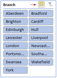 How to set a slicer default to multi-select in Excel?