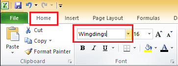 How to conditional formatting smiley face chart or font in Excel cells?