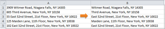 How to sort addresses by street name/number in Excel?