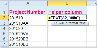 How to sort alphanumeric data starting with numbers in Excel?