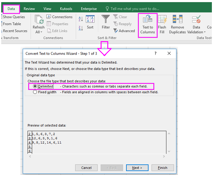 How To Sort List Of Numbers Separated By Commas In Excel 