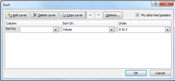 How to sort data by color in excel?
