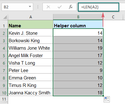 Excel sort: sort data by text, date, number or color