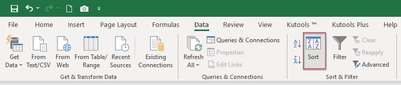 Excel Sort Sort Data By Text Date Number Or Color