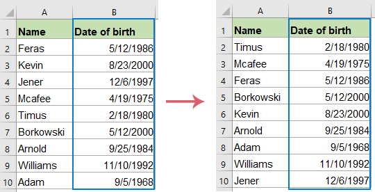 Excel Sort Sort Data By Text Date Number Or Color