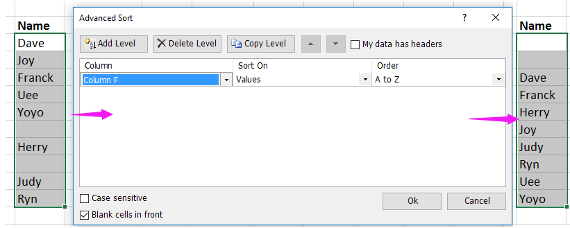 How To Sort Values Ignore Zeros In Excel 
