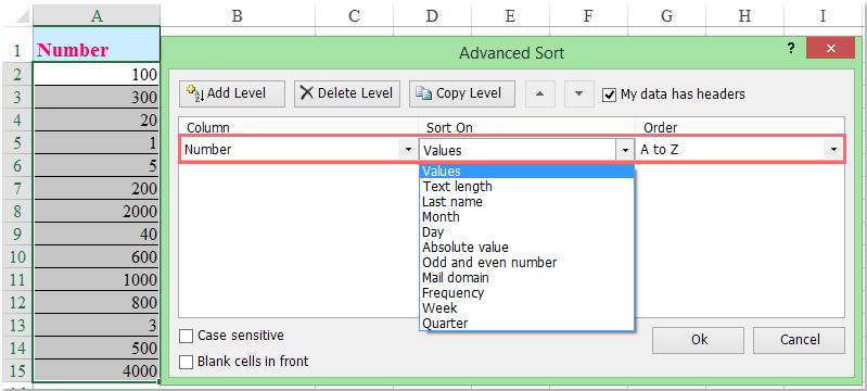 How To Sort Numbers By First Digit In Excel