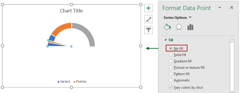How to create speedometer/gauge chart in Excel?