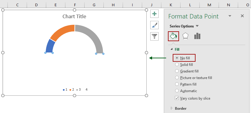 How to create speedometer/gauge chart in Excel?