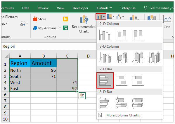 How To Split A Stacked Bar Chart In Excel 