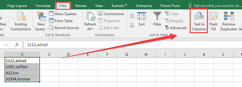How to split a cell at the first number in Excel?