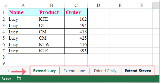 How to split data into multiple worksheets based on column in Excel?