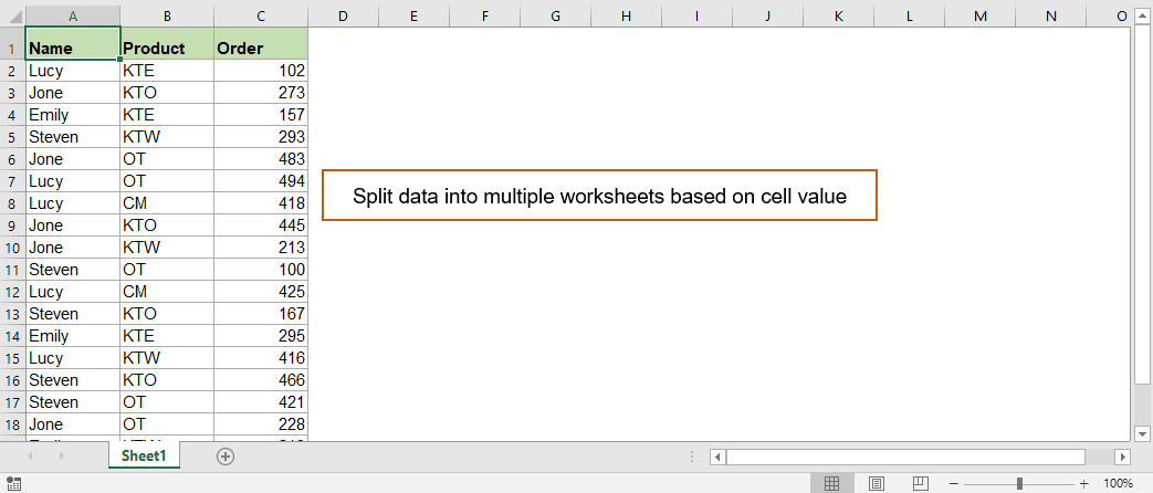 How To Split Data Into Multiple Worksheets Based On Column In Excel 8359