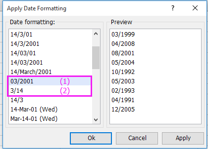 How to quickly split date into separate day, month and year in Excel?